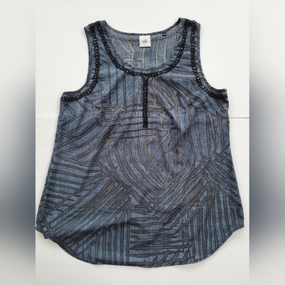 CAbi | Tops | Cabi 3334 Beaded Tank Medium | Poshmark